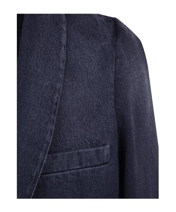 MAISON MARGIELA Shawl-lapel Denim Blazer - Black