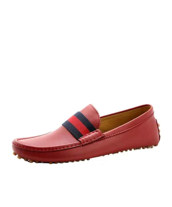 Gucci Stripe Detailed Slip-on Driving Loafers