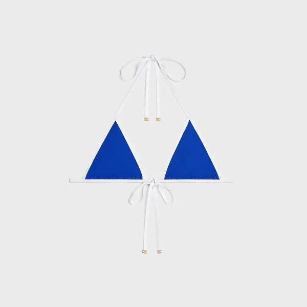 Celine Triomphe Triangle Top In Matte Jersey