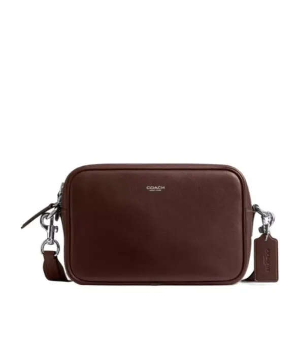 COACH Radio Camera Leather Shoulder Bag - Maple
