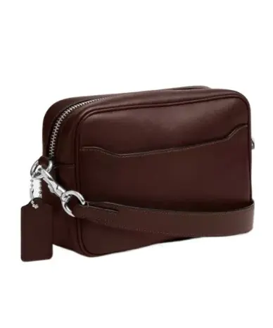 COACH Radio Camera Leather Shoulder Bag - Maple