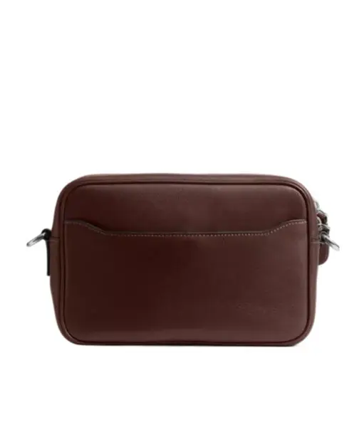COACH Radio Camera Leather Shoulder Bag - Maple