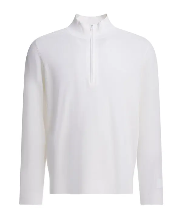 C.P. COMPANY Half Zip Knitted Sweater - White