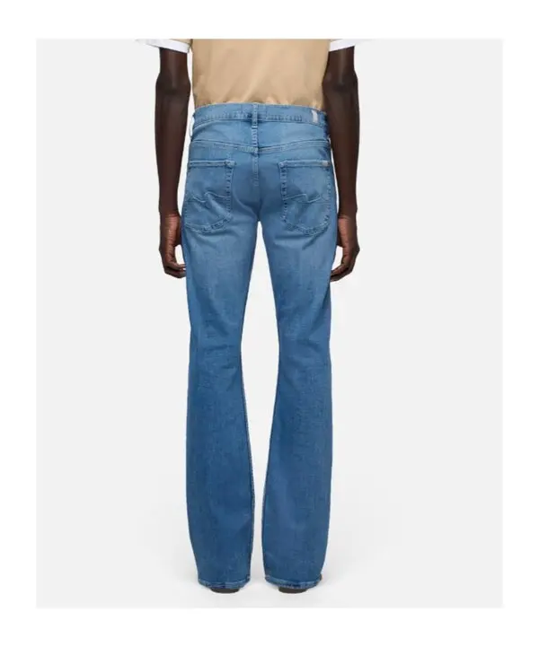 7 For All Mankind Bootcut Stretch Jeans In Medium Wash