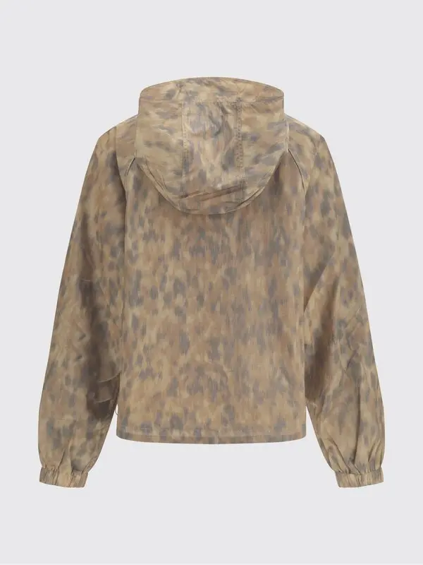 GANNI Printed Nylon Flyweight Jacket With Hood - No