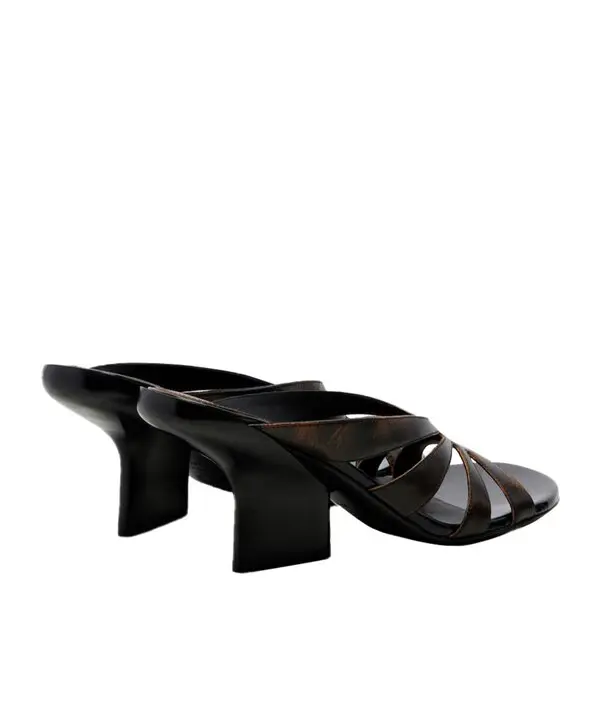 Dries Van Noten Distressed High-heeled Sandals - Black
