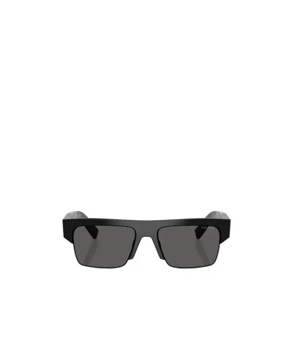 Prada Semi-rimless Frame Sunglasses - Black