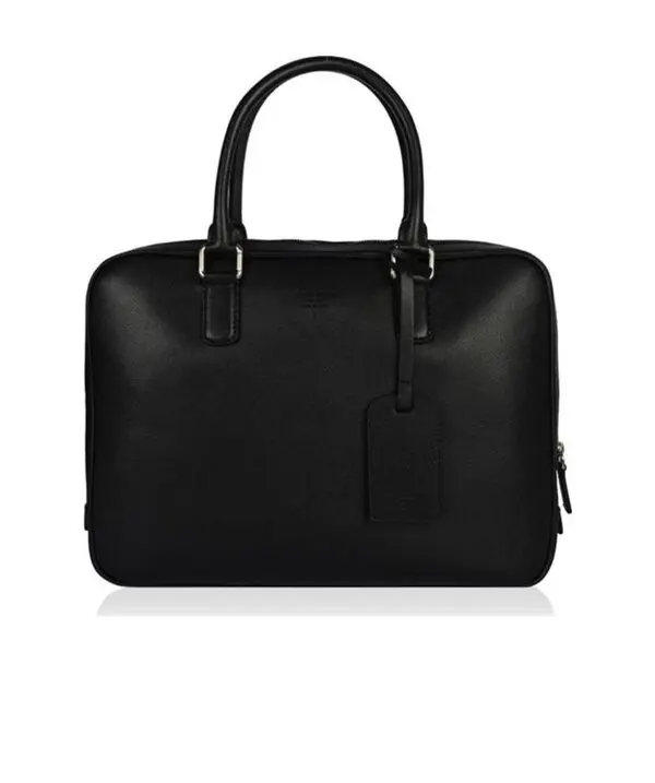 Giorgio Armani Logo Details Handbag - Black