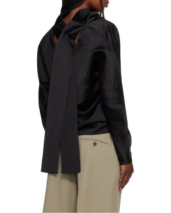 TOTEME High Neck Draped Top