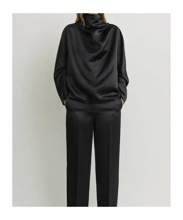 TOTEME High Neck Draped Top