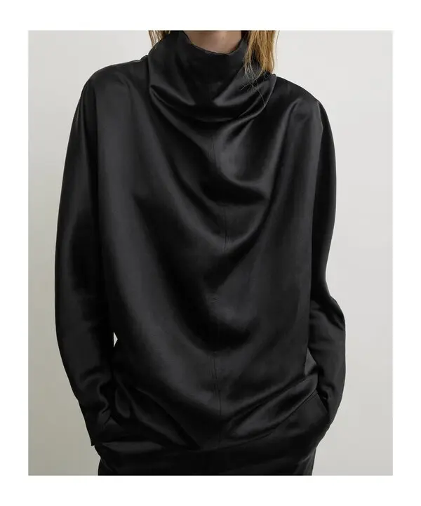 TOTEME High Neck Draped Top