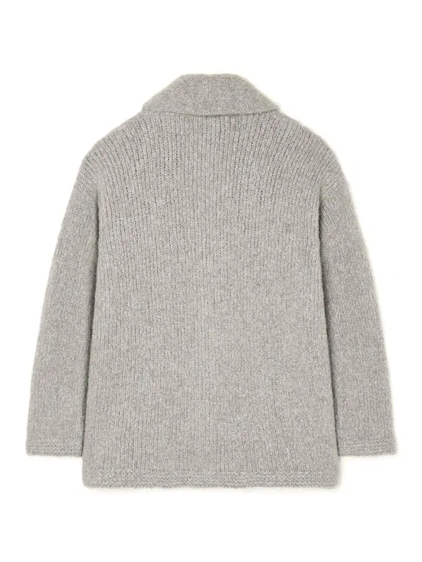 Alanui Shawl-collar Button Cardigan - Gray
