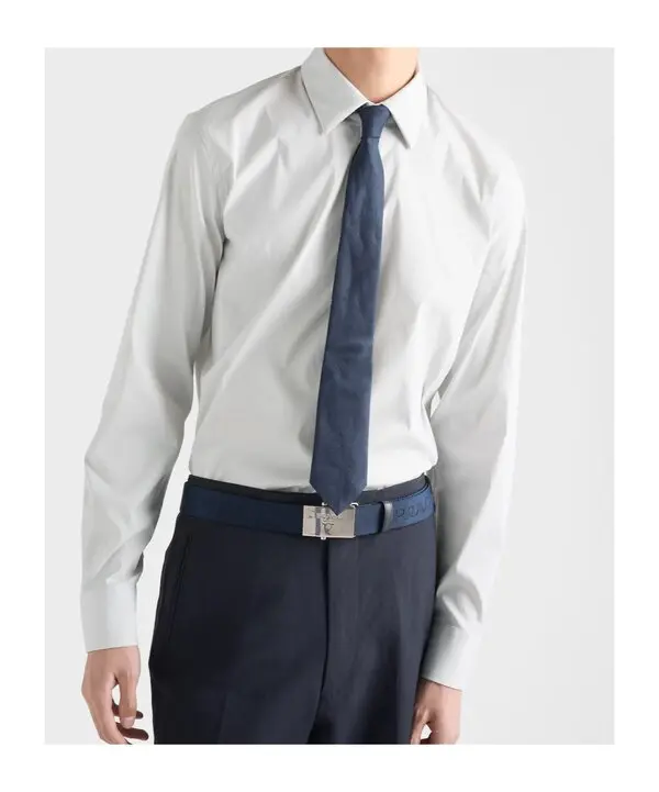 Prada Long-sleeved Poplin Shirt