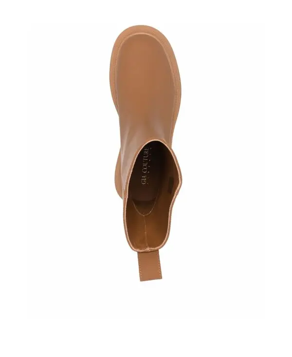 Gia Couture Ankle Boots With Thick Soles