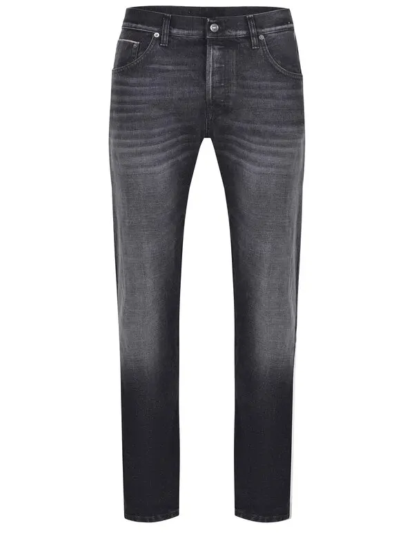 DONDUP Stone Wash Slim Fit Jeans - Black