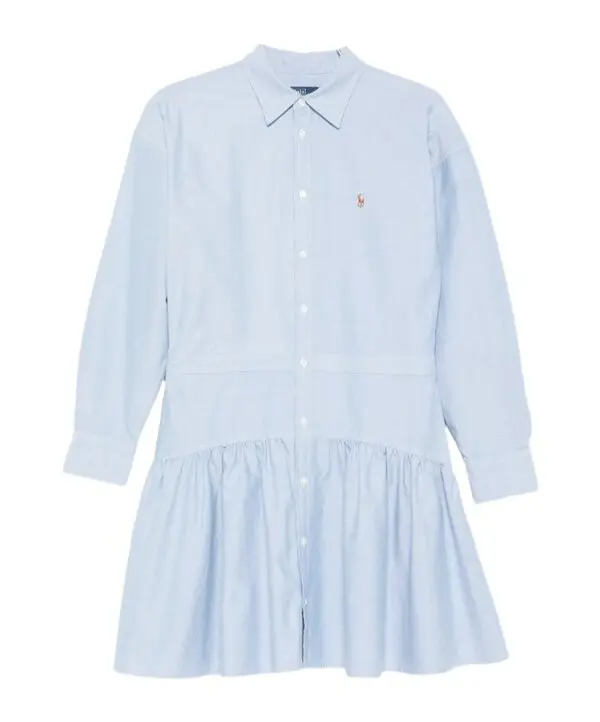 Polo Ralph Lauren Ruffled Hem Shirt Dress