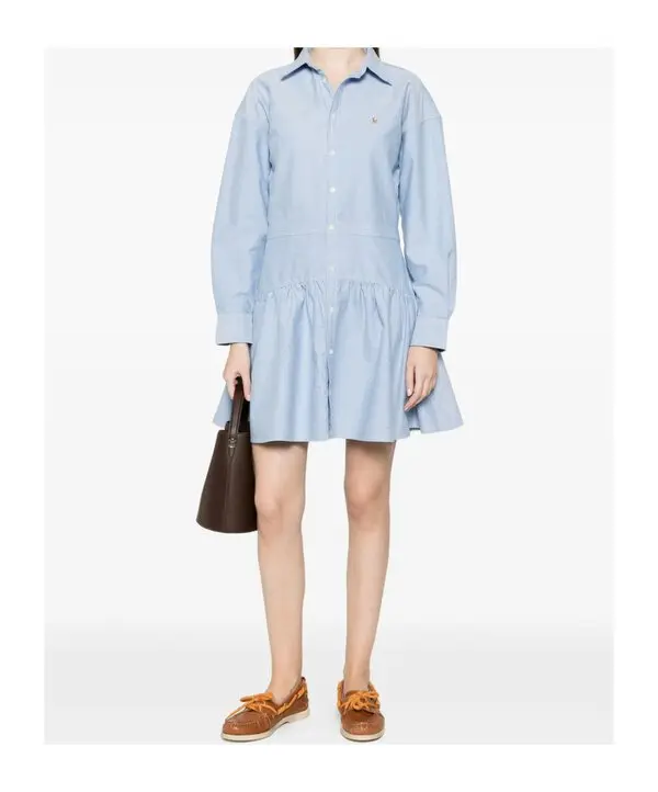 Polo Ralph Lauren Ruffled Hem Shirt Dress