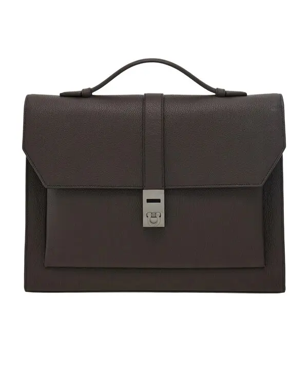 FERRAGAMO Hug Briefcase - Testa Di Moro