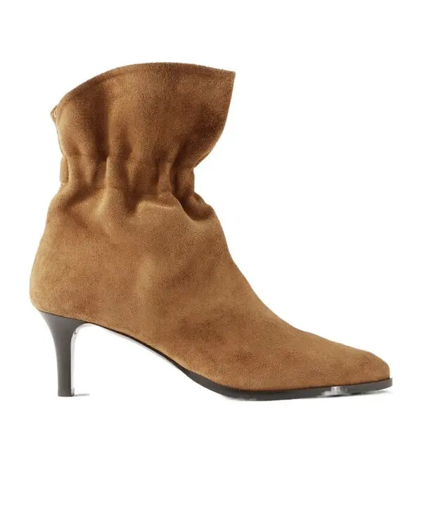 Isabel Marant Étoile Forla Gathered Ankle Boots - Tan