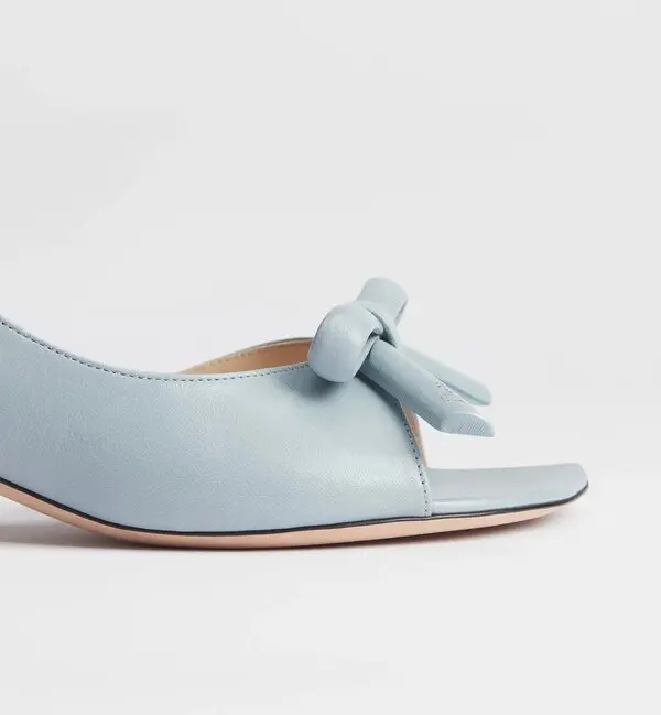 Dior Slingback Heeled Sandals With Bow Detailing