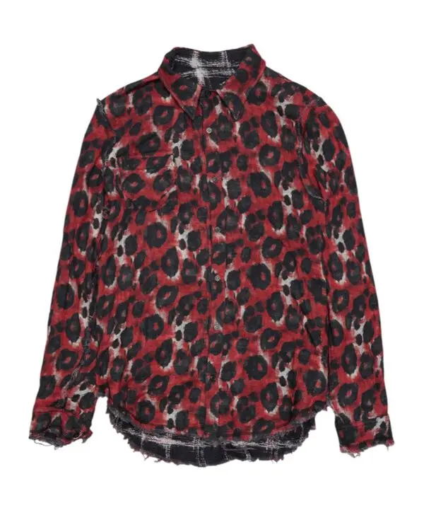 R13 Plaid Long-sleeve Shirt - Black