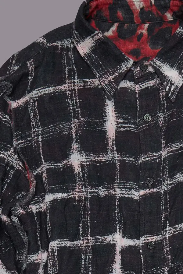R13 Plaid Long-sleeve Shirt
