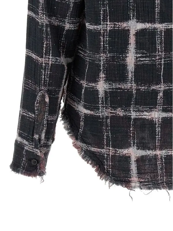 R13 Plaid Long-sleeve Shirt