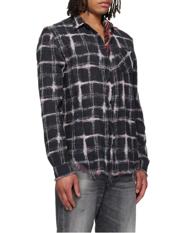 R13 Plaid Long-sleeve Shirt