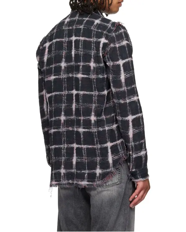 R13 Plaid Long-sleeve Shirt