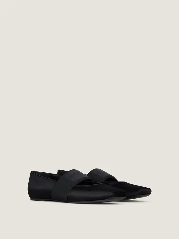 Givenchy Sliced Square Ballet Flats - Black