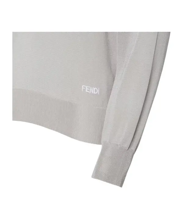 Fendi Long-sleeve V-neck Sweater