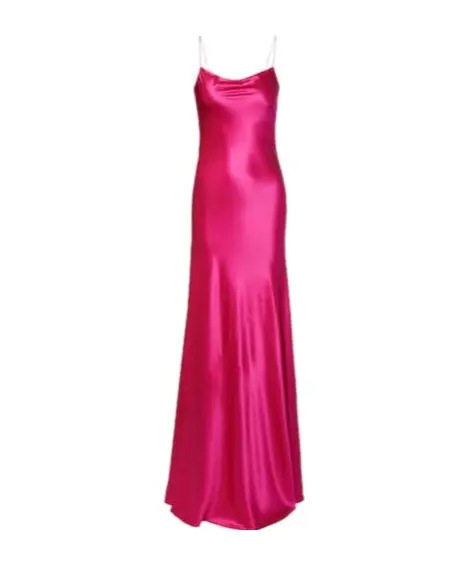 Alaïa Silk Satin Gown - Pink