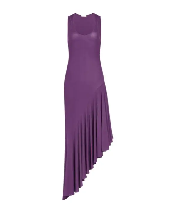Alaïa Ruffled Sleeveless Asymmetrical Dress - No