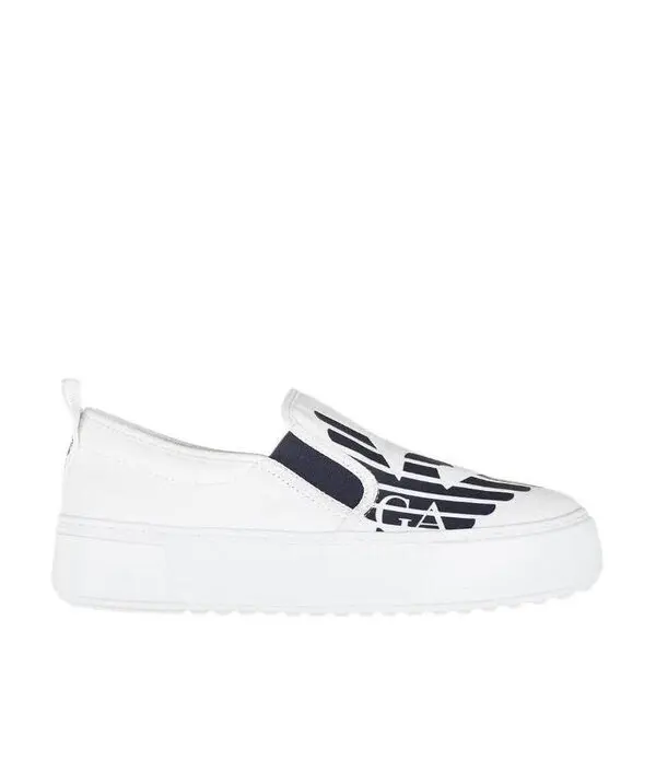 EA7 Logo Detail Slip-on Sneakers