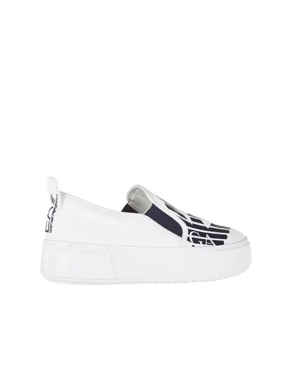 EA7 Logo Detail Slip-on Sneakers