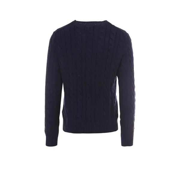 Polo Ralph Lauren Logo Embroidered Cable-knit Jumper