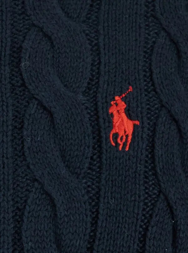 Polo Ralph Lauren Logo Embroidered Cable-knit Jumper