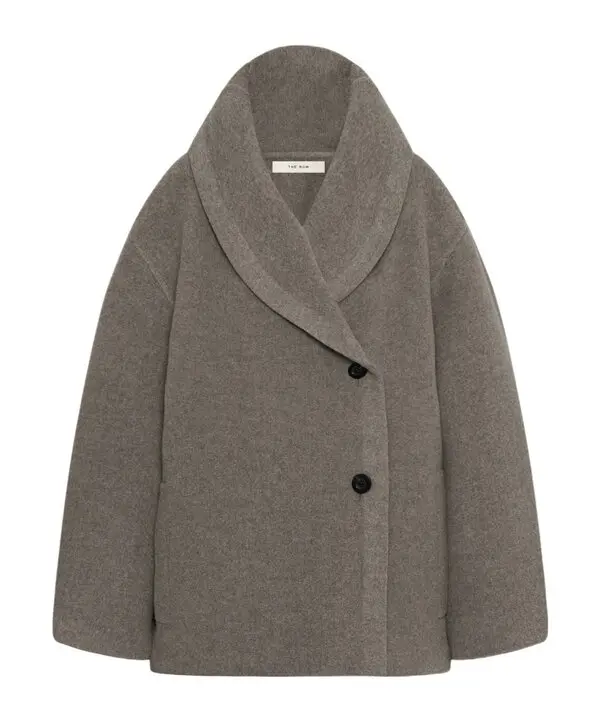 THE ROW Temur Virgin Wool Coat - Grey