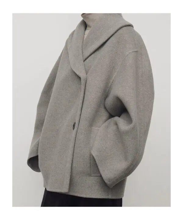THE ROW Temur Virgin Wool Coat - Grey