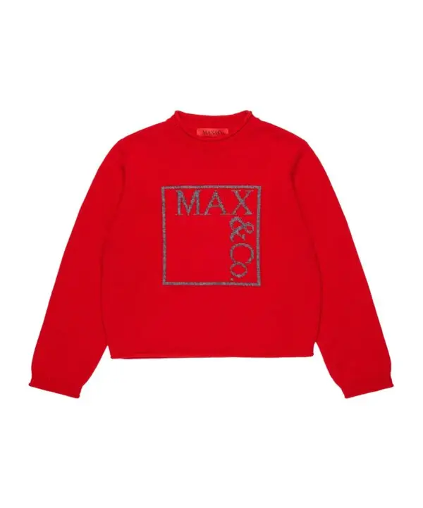 MAXCO. Max&co. Intarsia-knit Logo Jumper