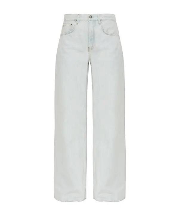 ANINE BING Lewis Frayed Jeans - Blue