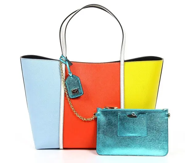 Dolce & Gabbana Paneled Tote Bag With Logo Detail
