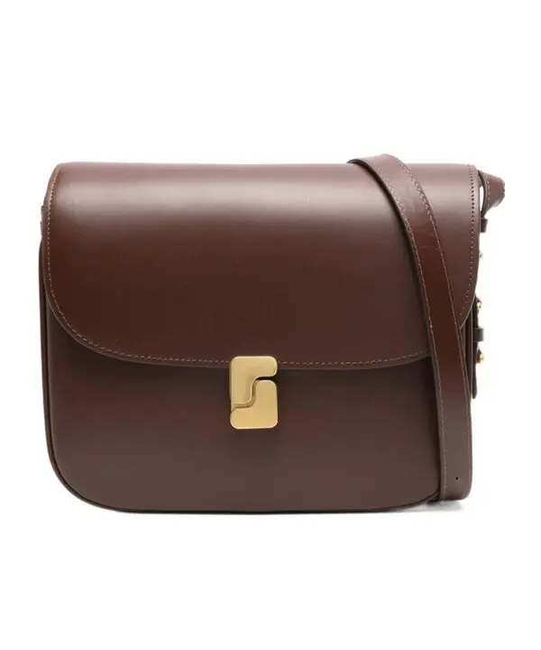 Soeur Flap-over Shoulder Bag - Chocolate Brown