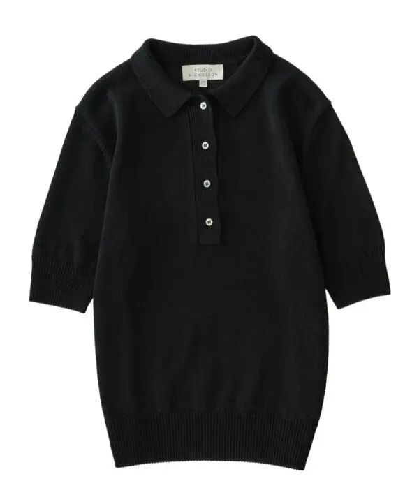Studio Nicholson Short-sleeved Knitwear - Black