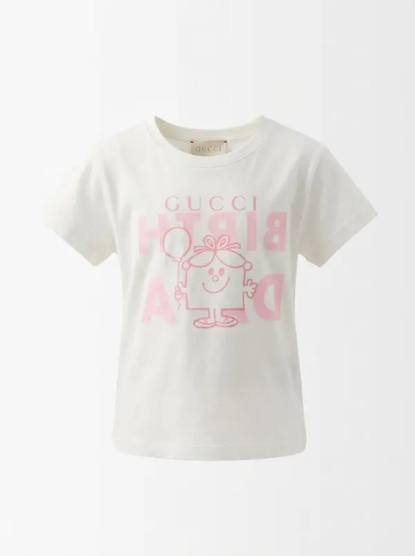 Gucci Baby Cotton T-shirt With Graphic Print