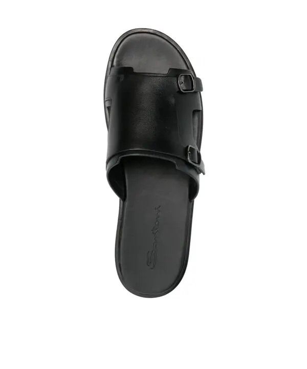 Santoni Buckled Slip-on Sandals