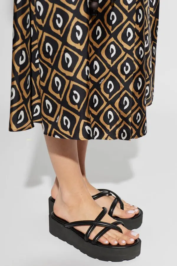 GIANVITO ROSSI Platform Strappy Slides