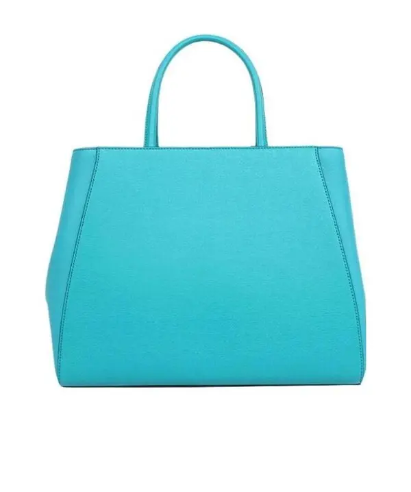 Fendi Logo Top Handle Handbag - Blue