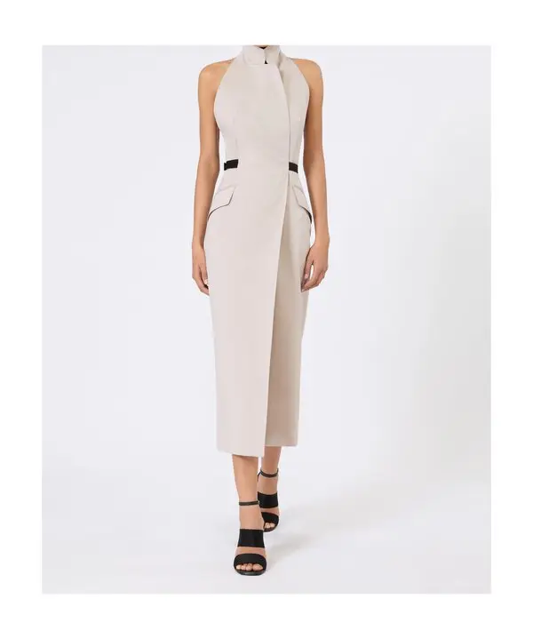 Max Mara Collared Pocket Midi Dress