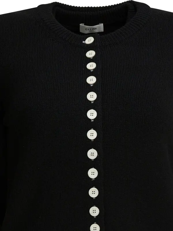 Celine Twinset Cardigan In Heritage Cashmere